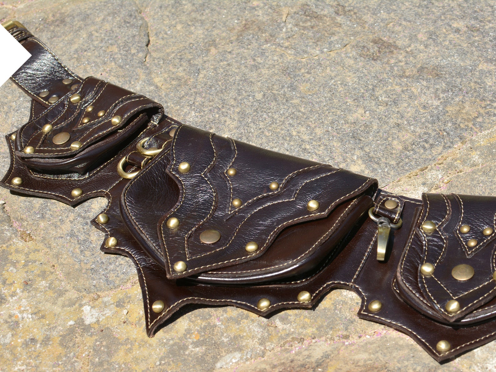 Leather Utility Belt Men Hip Belt Handmade Pocket Belt - Etsy