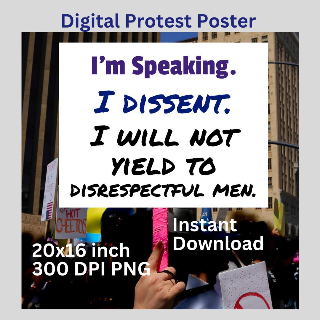 I Will Not Yield to Disrespectful Men Instant Digital Download ...