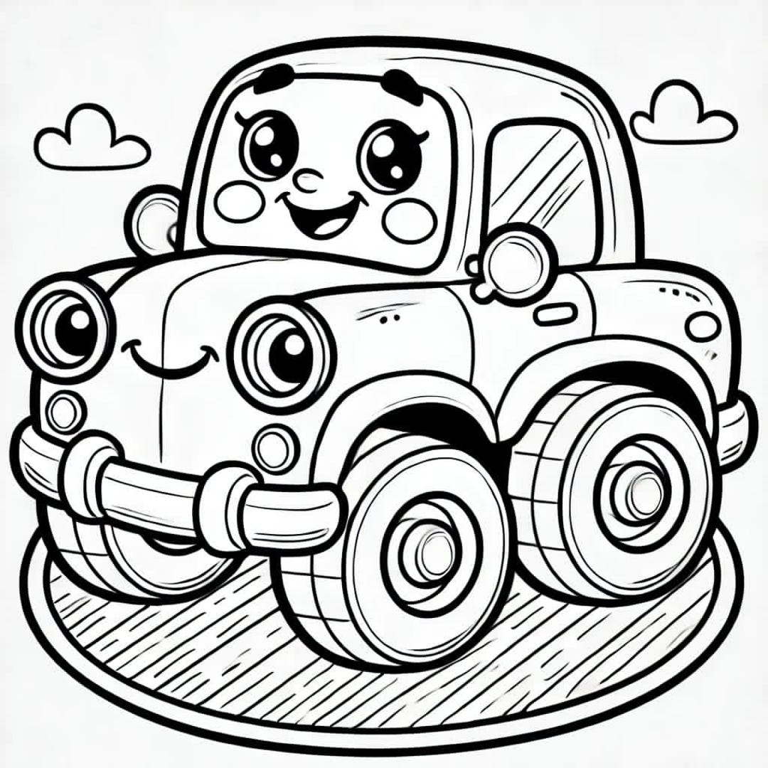 Cute Coloring Page Sketchs for Kids - Etsy