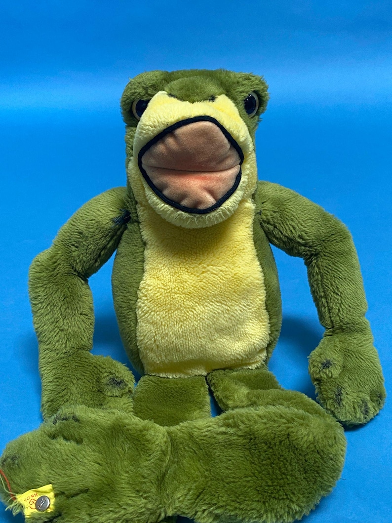 Steiff Soft Toy - Frog - Vintage From the 80s - Etsy Australia