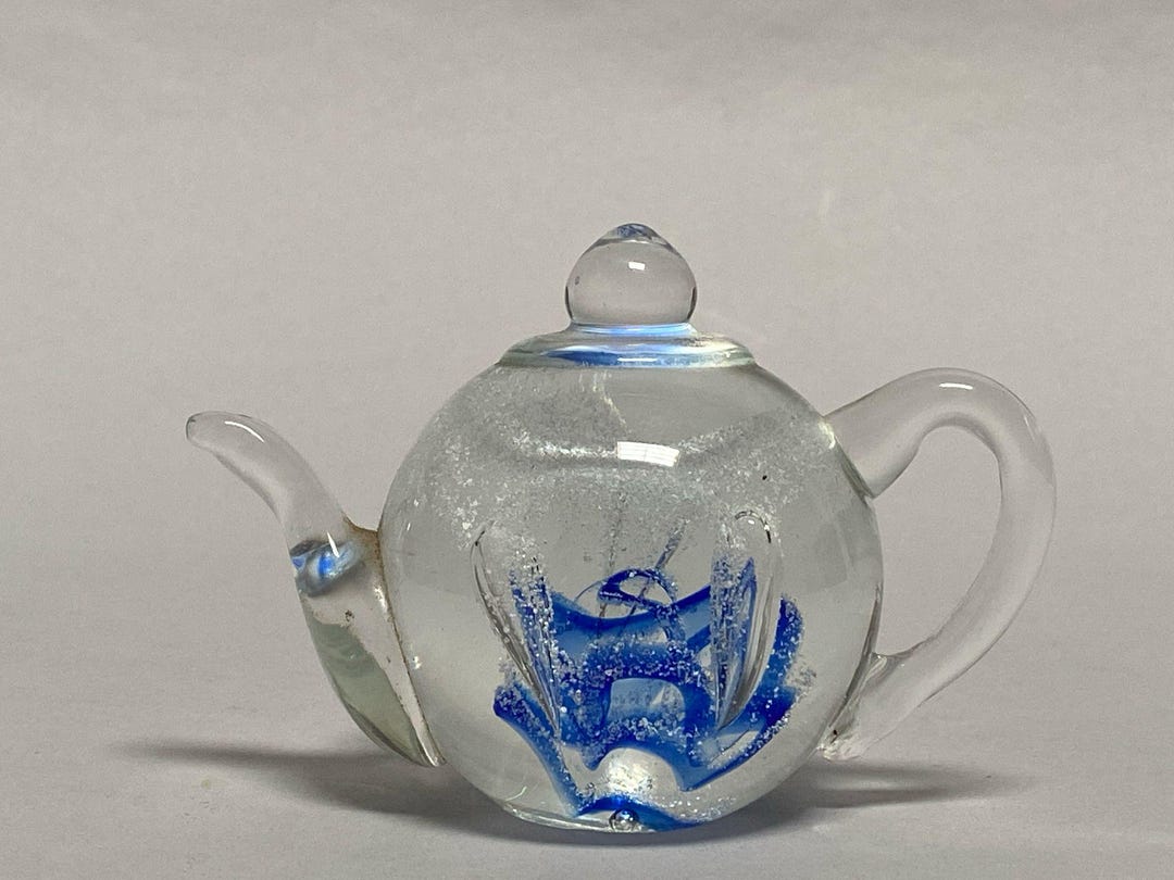 Paperweight - Glass - Teapot - Etsy