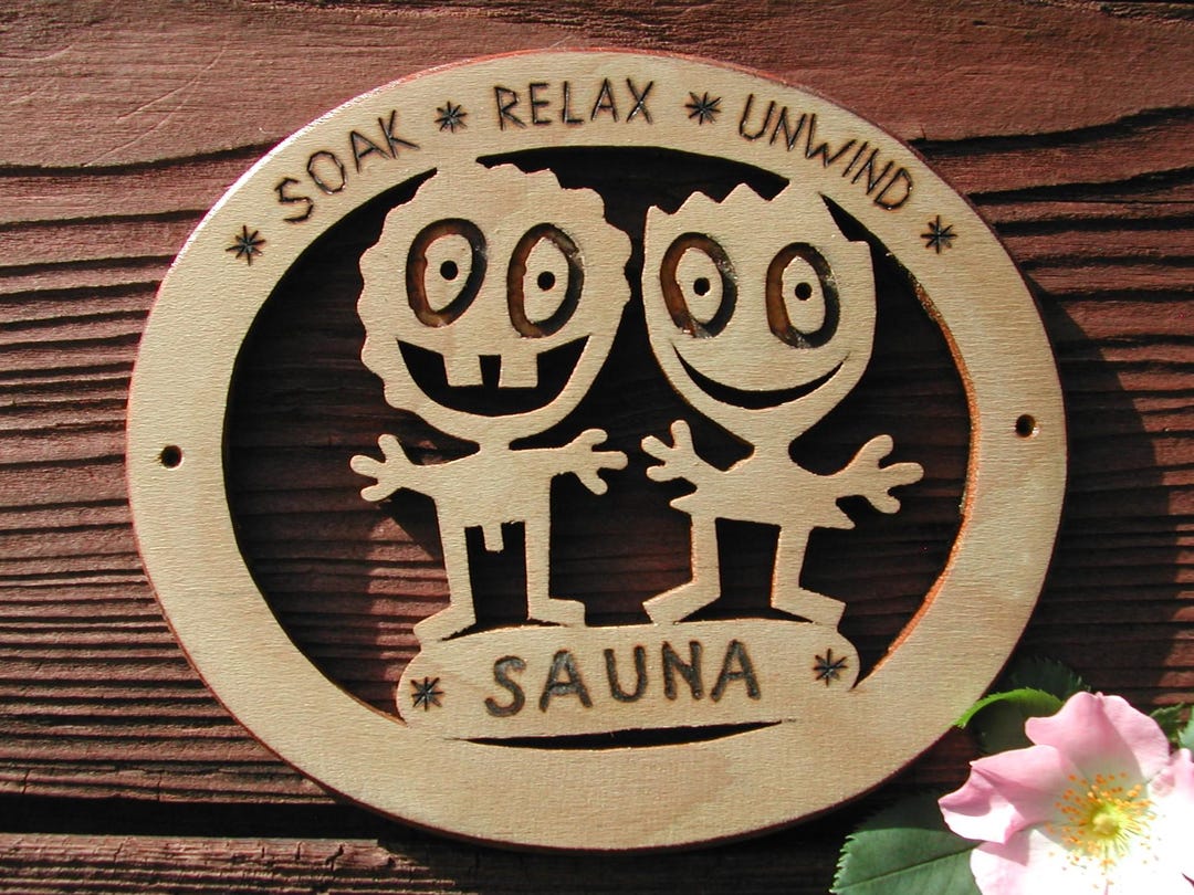 Sauna Sign, Sauna Door Signage, Sauna & Spa Accessories, Gift for Sauna ...