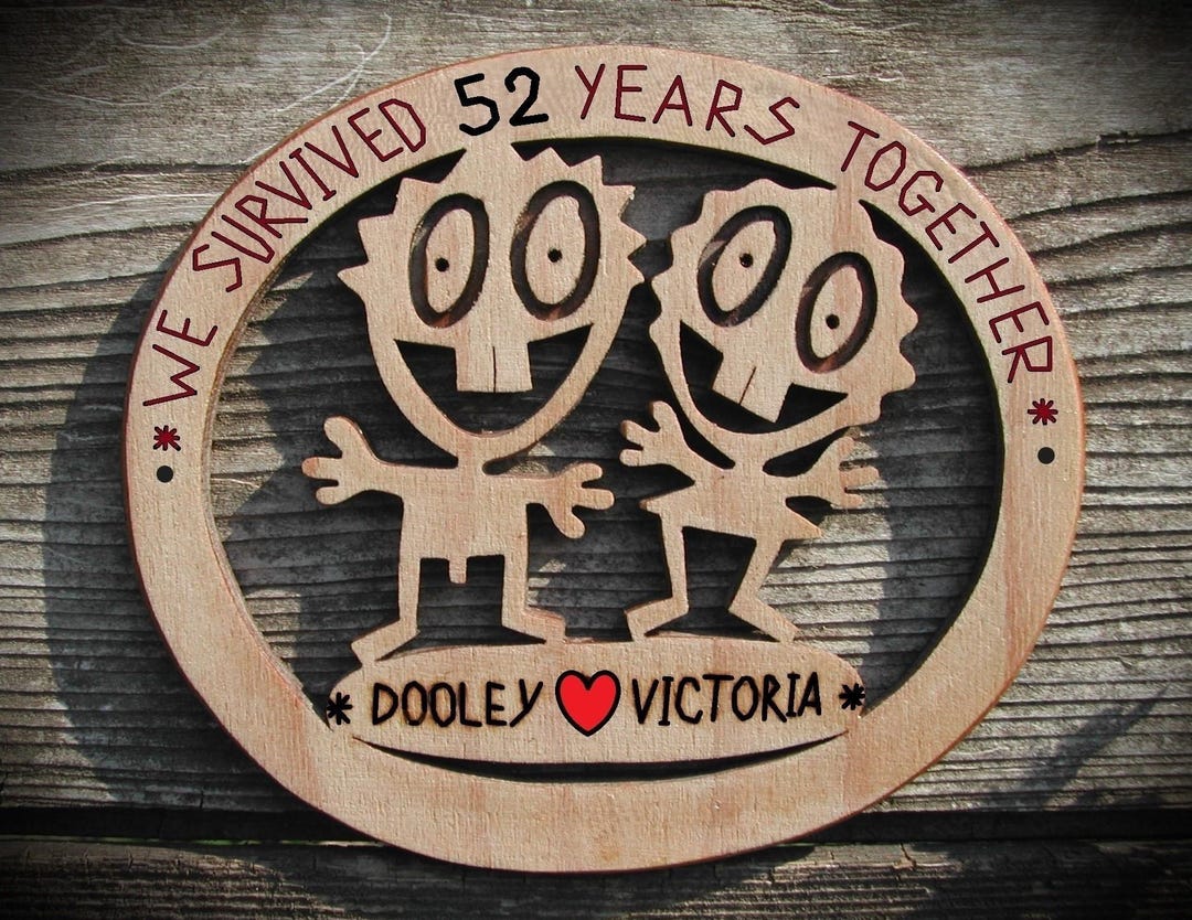 Personalized 52nd Anniversary Gift Funny 52 Year Together Custom ...