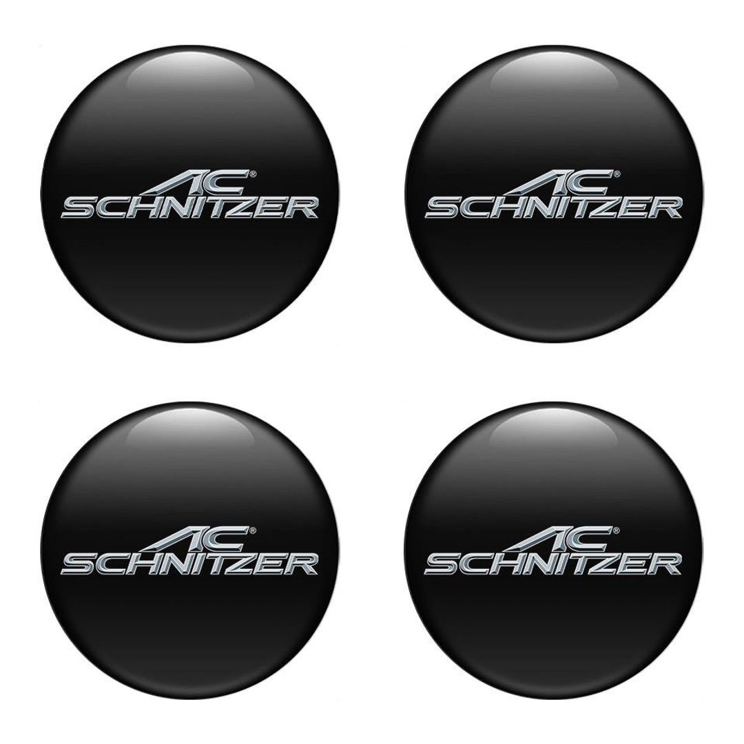 AC Schnitzer Center Stickers Domed Hub Logo Badges 3M Wheel Emblem Caps ...