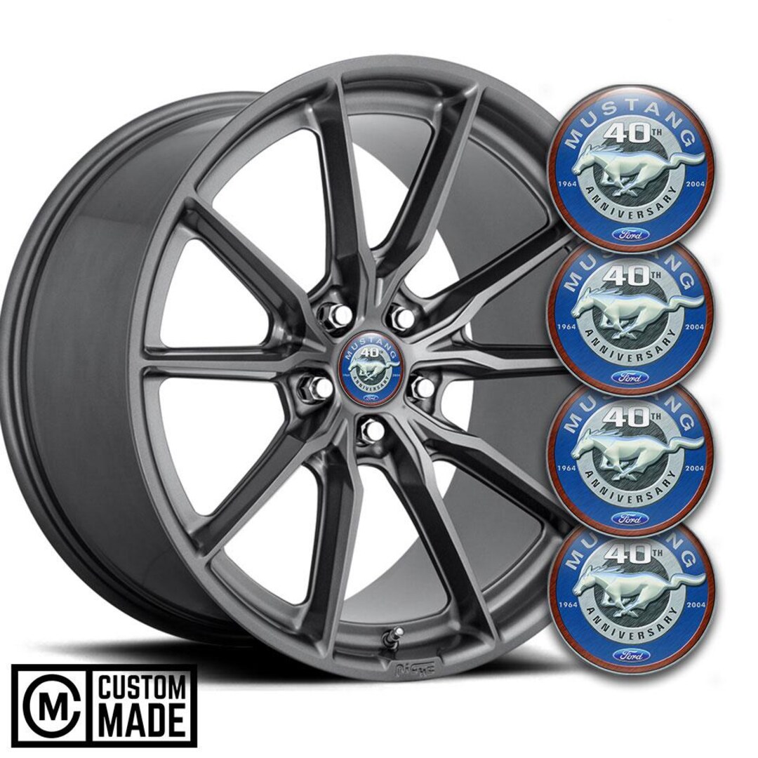 Mustang Caps Emblem Wheel Center Decals Hub Set 4 Pcs Caps Custom ...