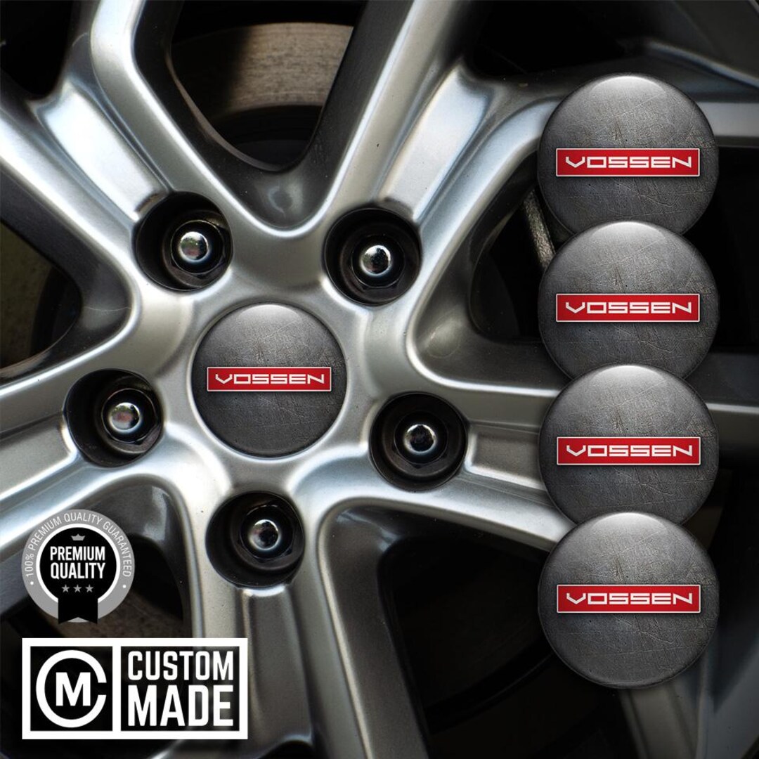 Vossen Center Stickers Domed Hub Logo Badges 3M Wheel Emblem Caps ...