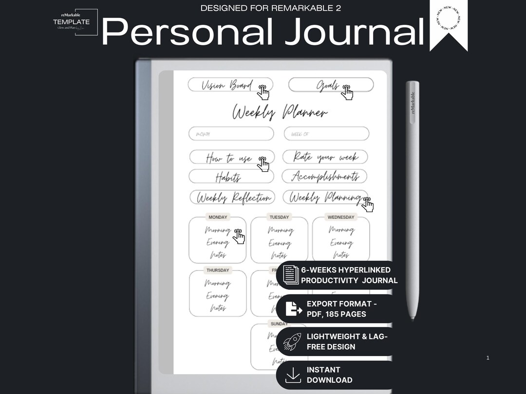 Digital Journal for Success | Goal-setting & Productivity Coaching | 6 ...
