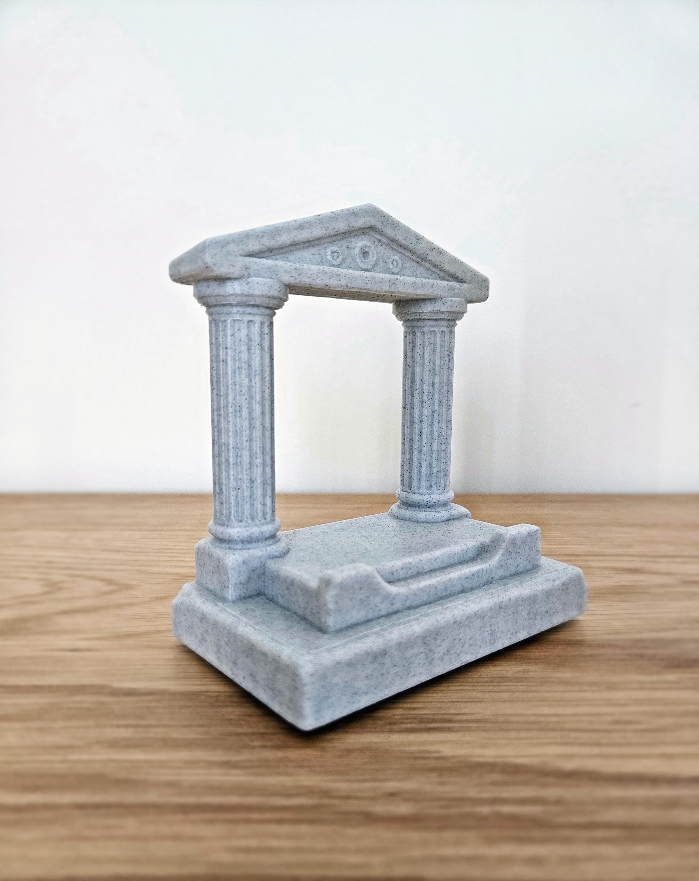 Greek Pillar Phone Stand Ancient Greek Column Marble Effect Column ...