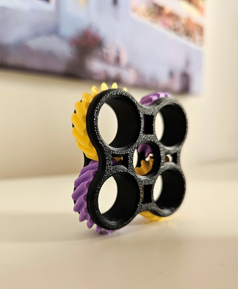 Quad Fidget Gear Wheels Creative Gift Fun and Functional! Tactile ...