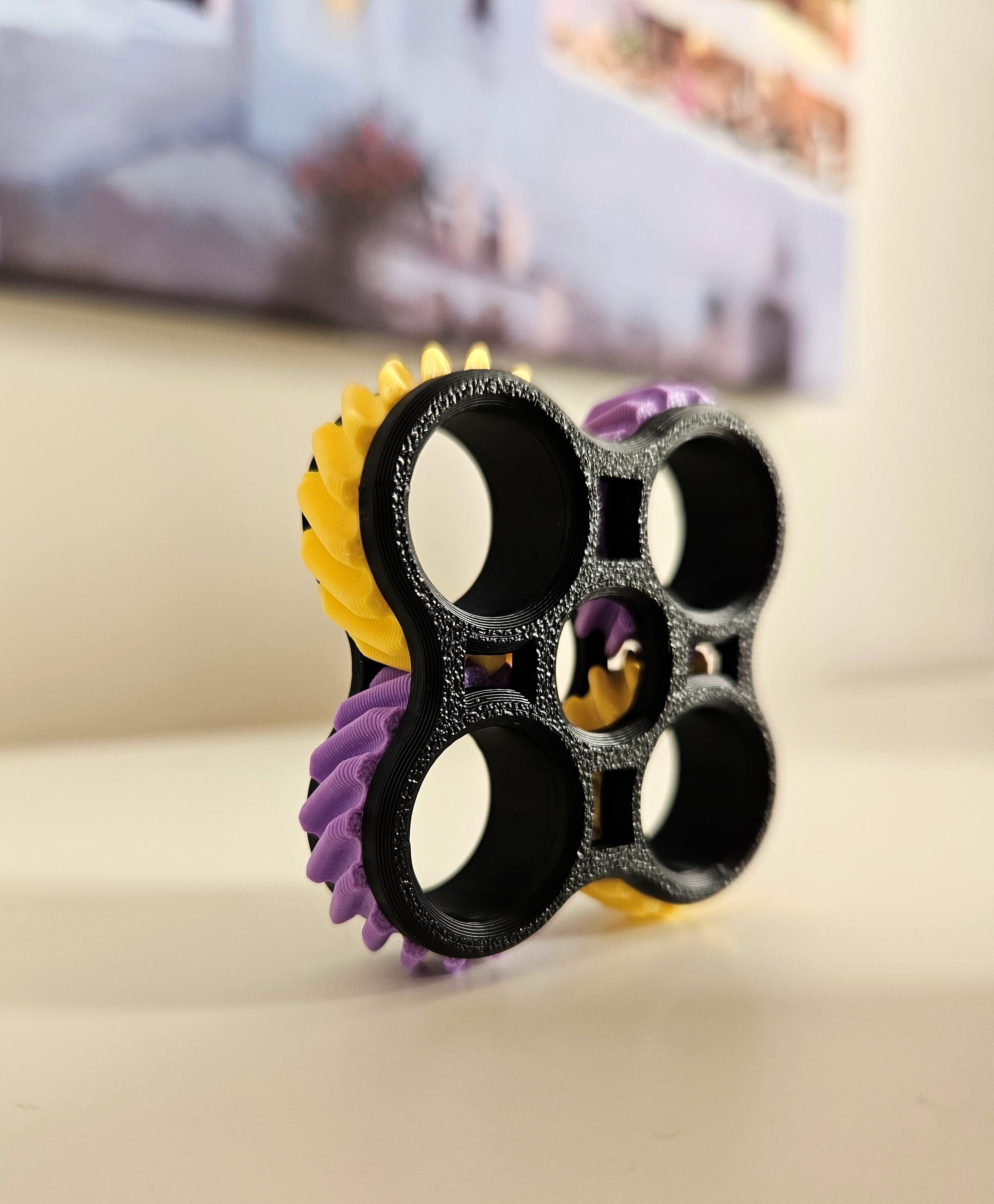 Quad Fidget Gear Wheels Creative Gift Fun and Functional! Tactile ...