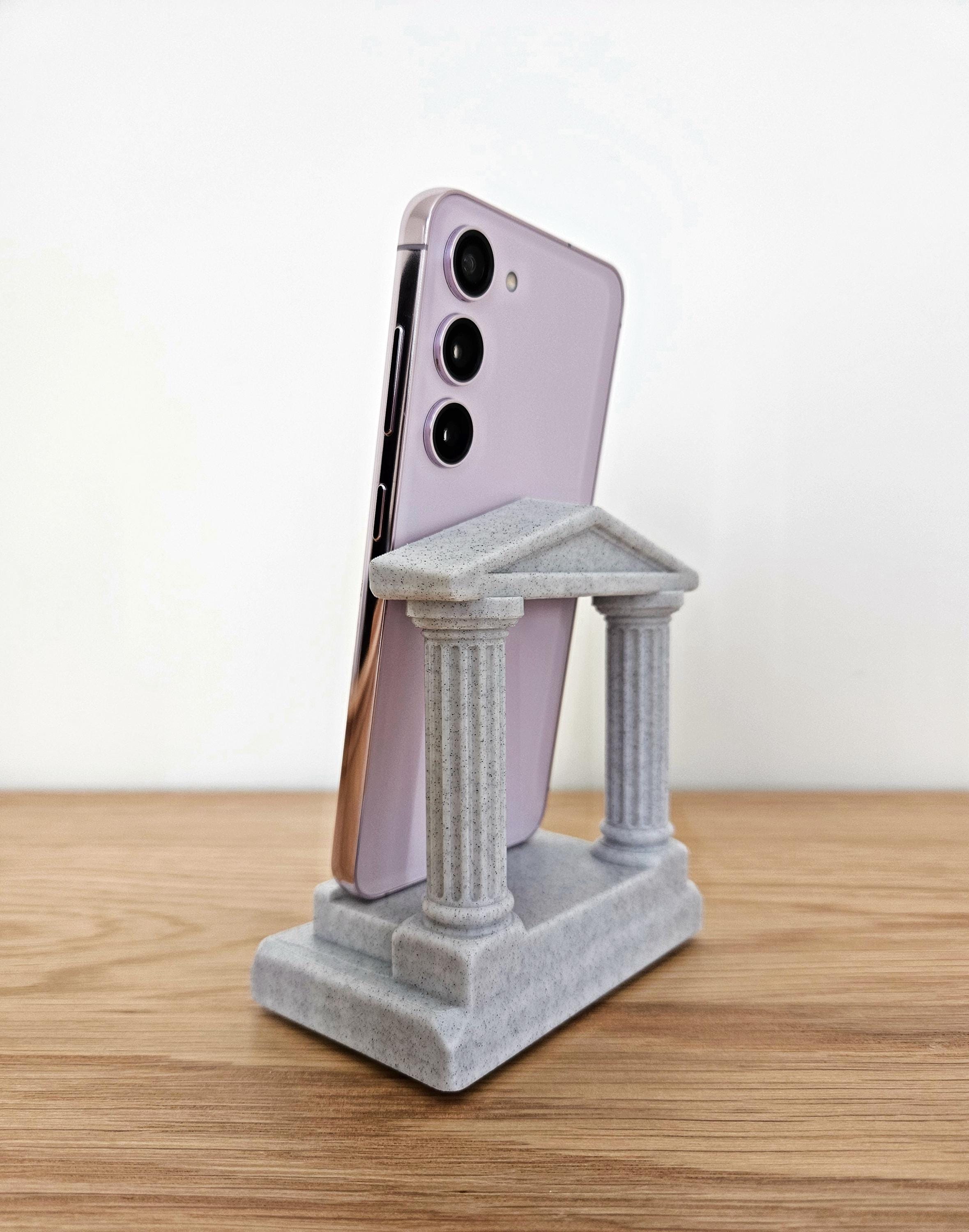 Greek Pillar Phone Stand Ancient Greek Column Marble Effect Column ...