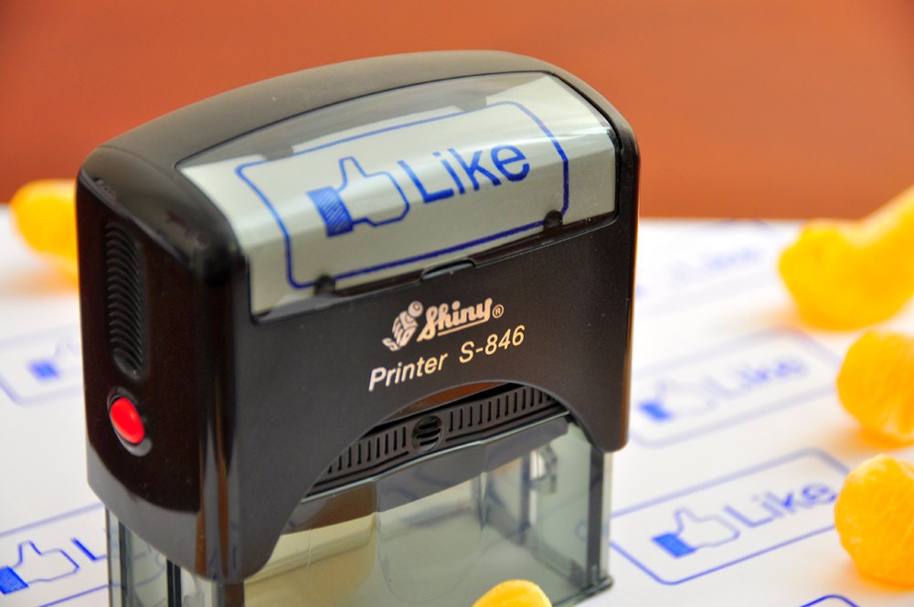 The Best Large Facebook Inspired Like Stamp for People Who - Etsy