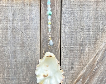 Oyster Shell Fan Pull - Etsy
