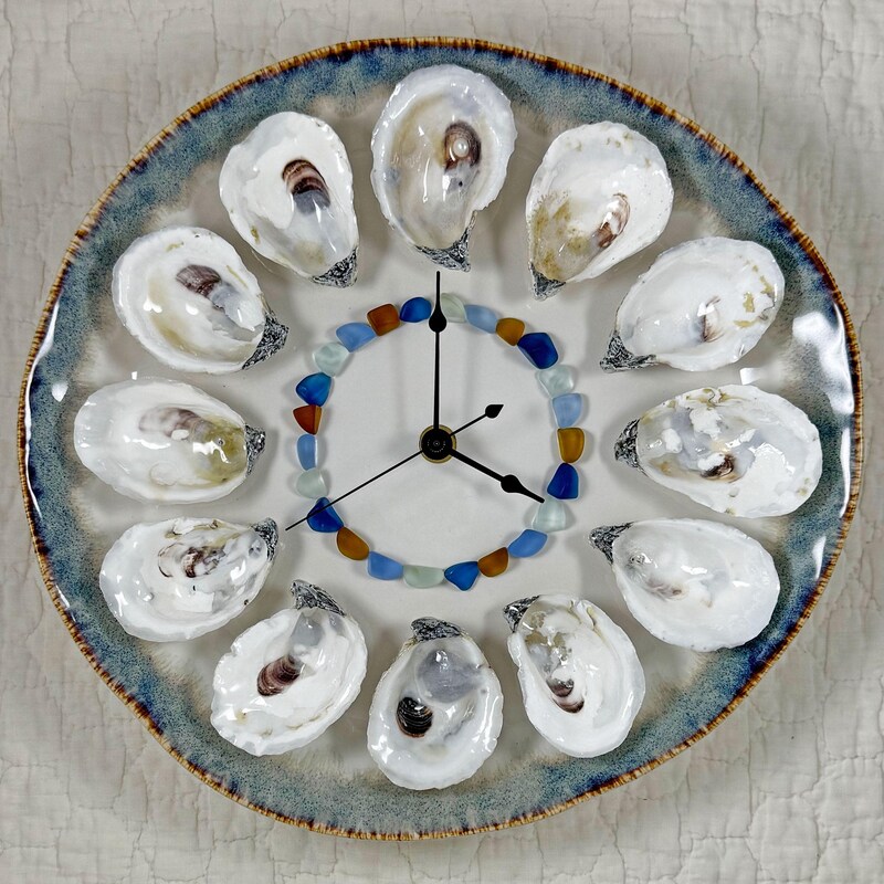 Sea Glass Clock - Etsy