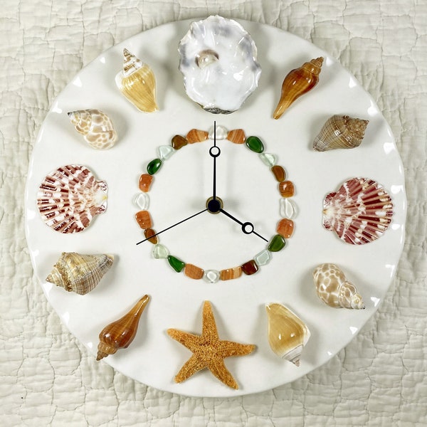 Seashell Clock - Etsy