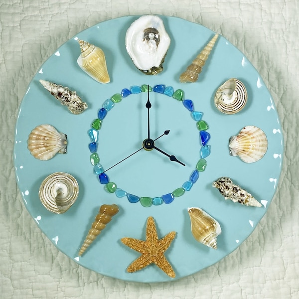 Seashell Clock - Etsy