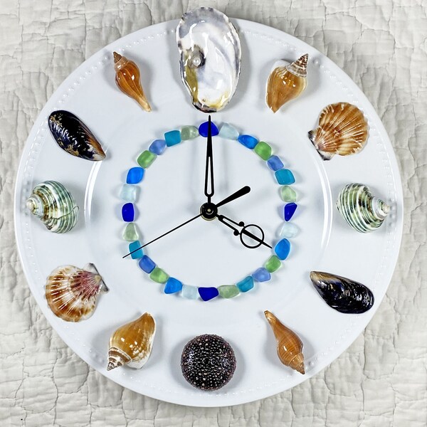 Seashell Clock - Etsy
