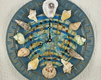 Seashell Clock - Etsy