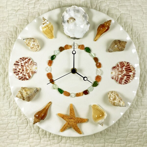 Seashell Clock - Etsy