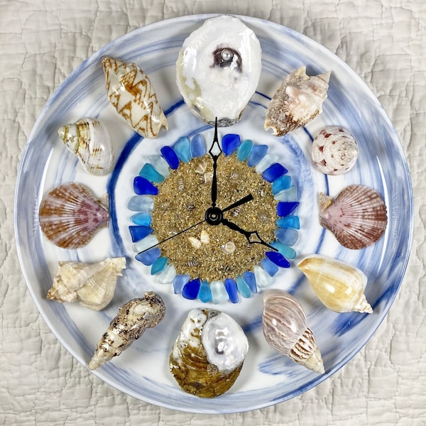 Seashell Clock - Etsy