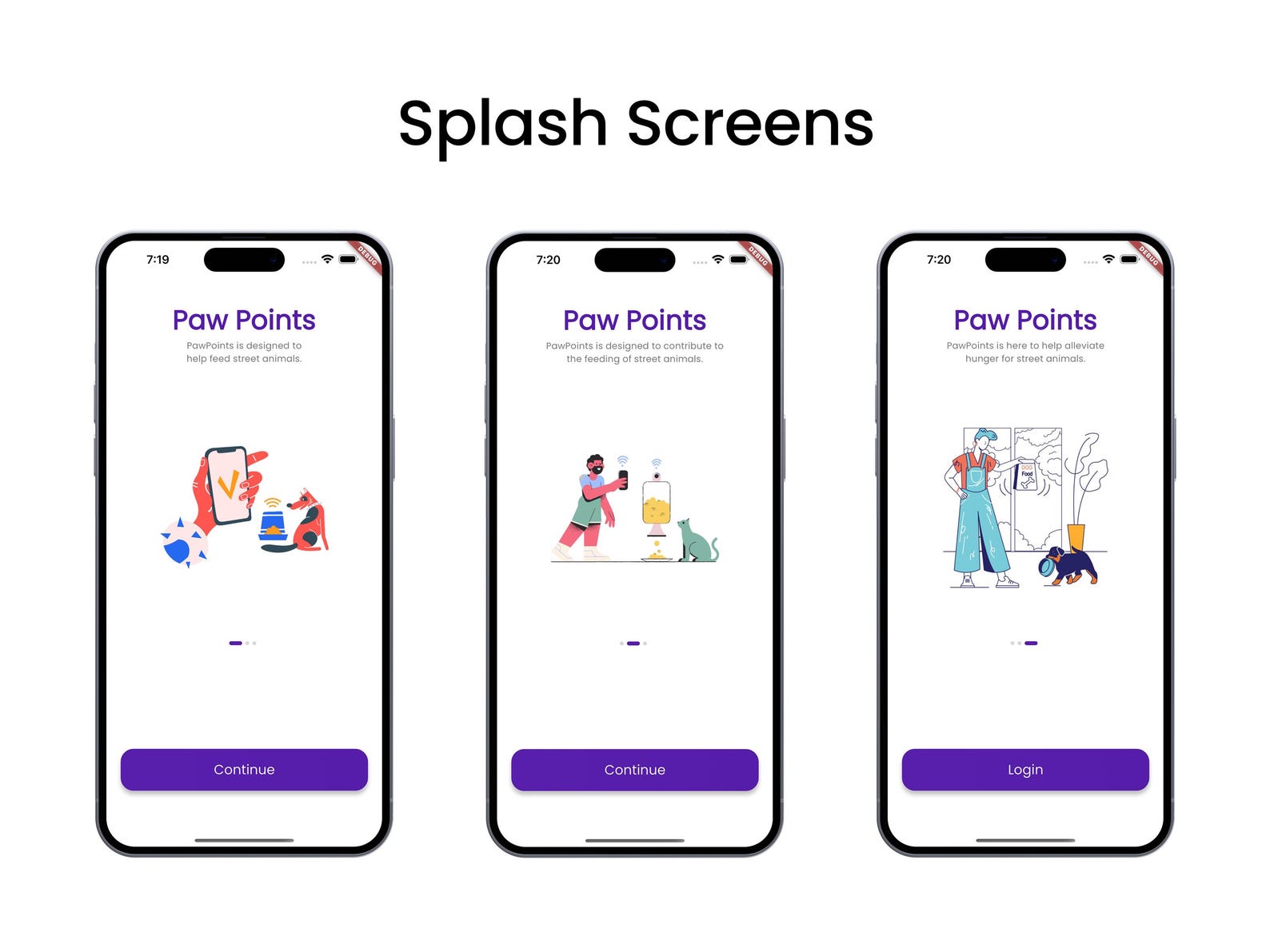 Paw Points - Flutter Animal Welfare Mobile App UI Kit - Etsy