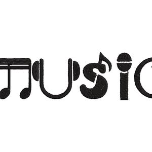 Music Embroidery Design - Music Quotes Embroidery Design - Music Notes ...