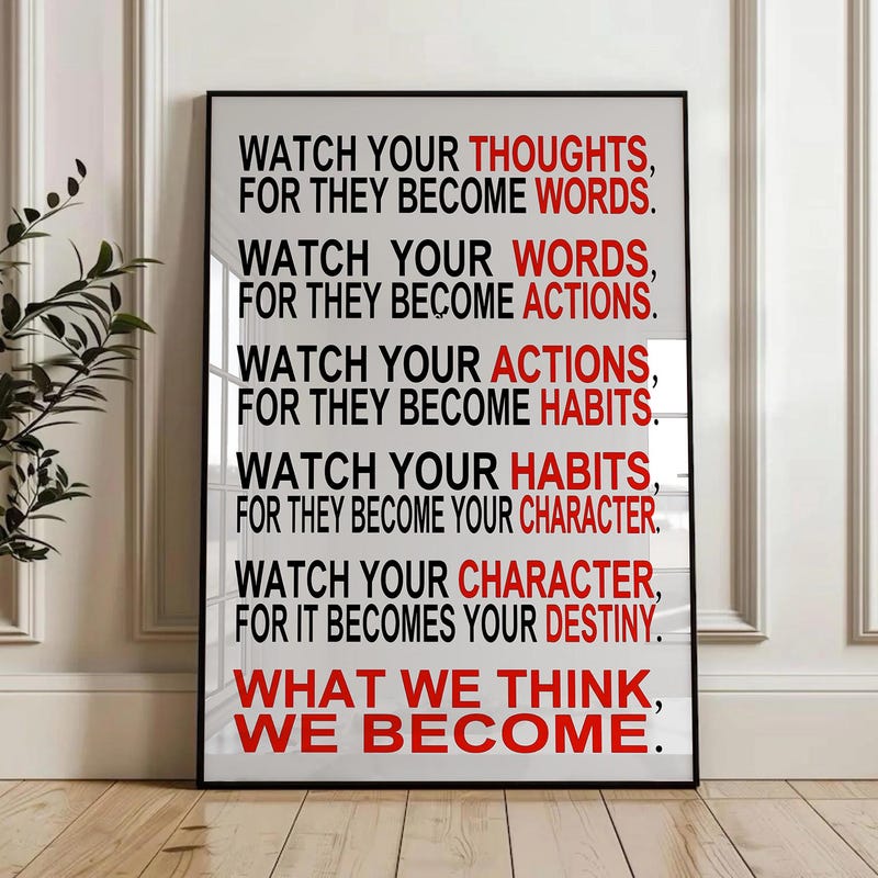 Watch Your Thoughts - Etsy