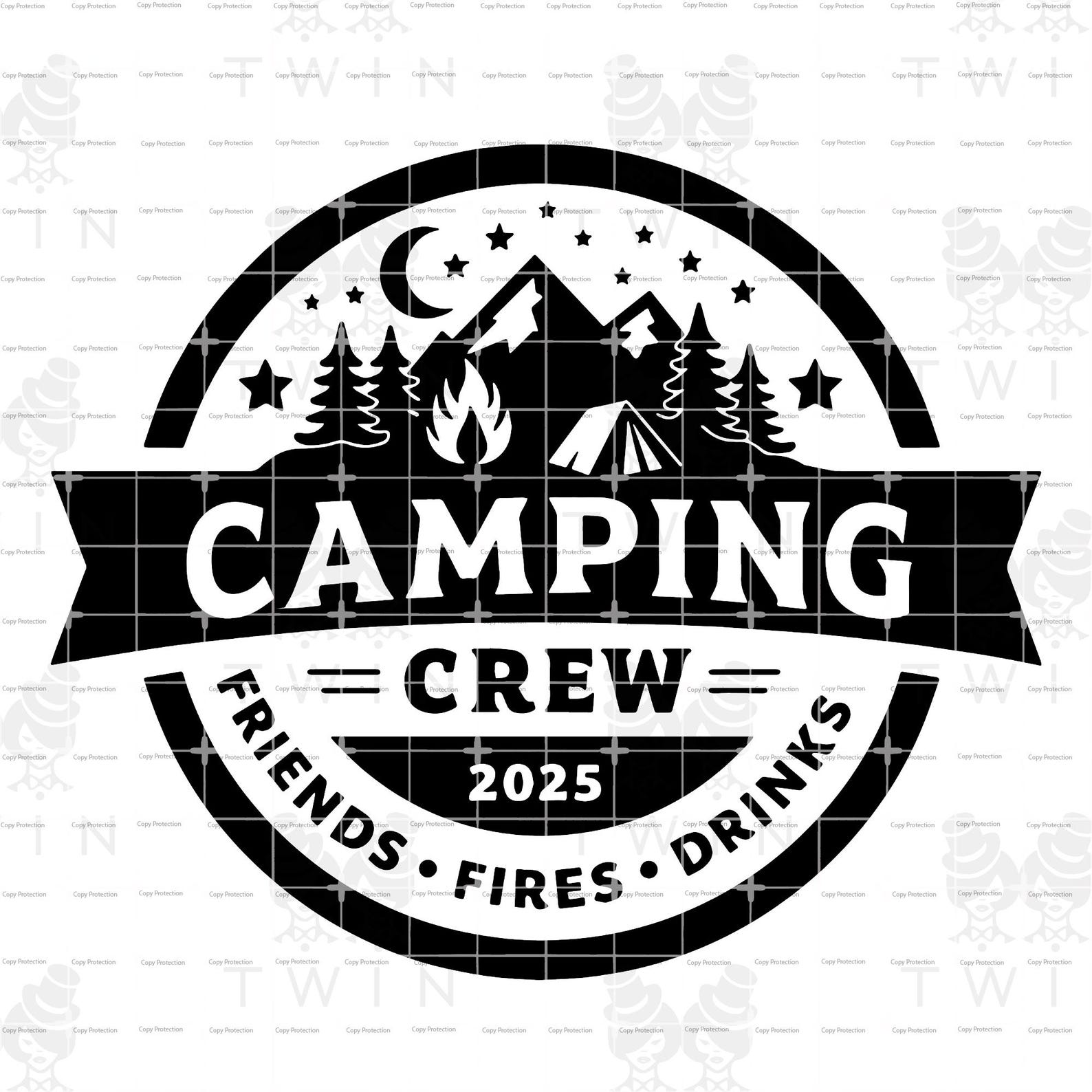 Friends Fires Drinks Camping Crew SVG PNG, Camping Crew, Camper ...