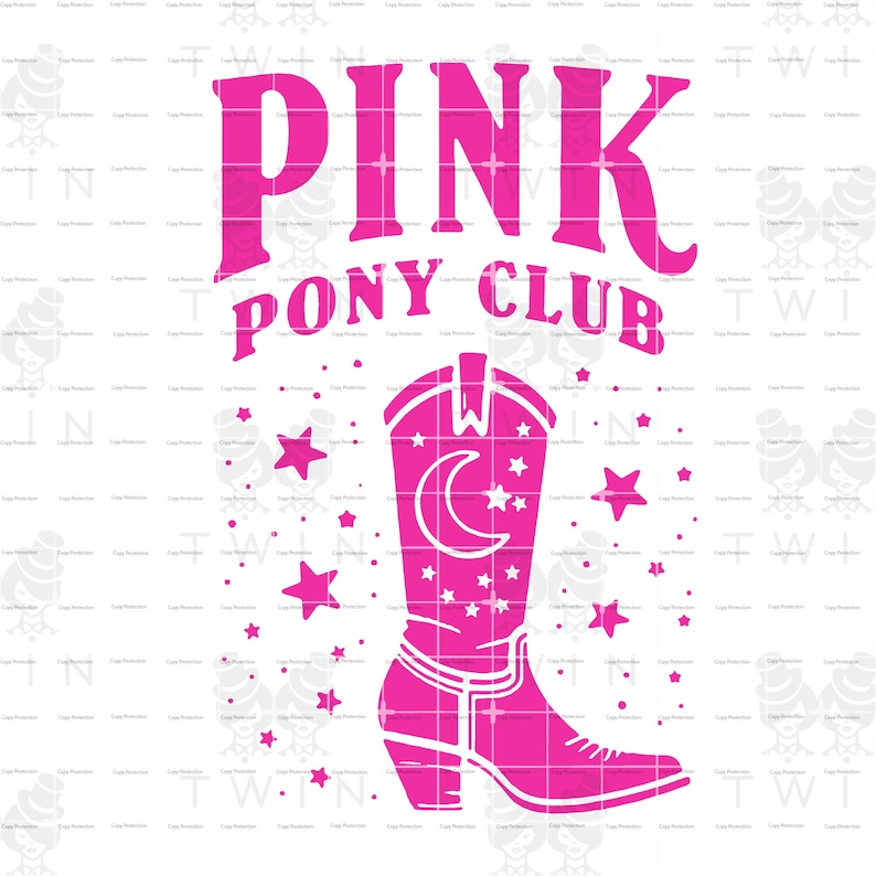 Pink Pony Club Digital Download SVG PNG EPS | Cut File Clip Art Vector ...