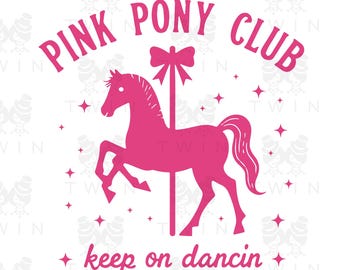 Pink Pony Club Digital Download SVG PNG EPS | Cut File Clip Art Vector ...