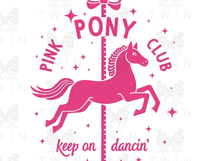 Pink Pony Club Digital Download SVG PNG EPS | Cut File Clip Art Vector ...