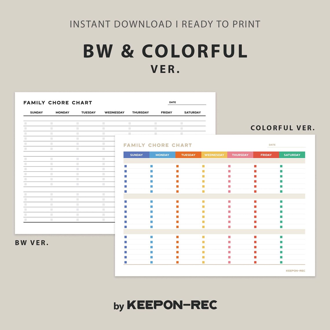 Weekly Family Chore Chart Editable and Printable Pdf,family Chore List ...