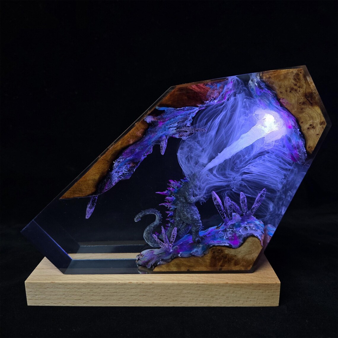 Large Model, Godzilla Night Lamp, Unique Epoxy Lamp With Godzilla ...