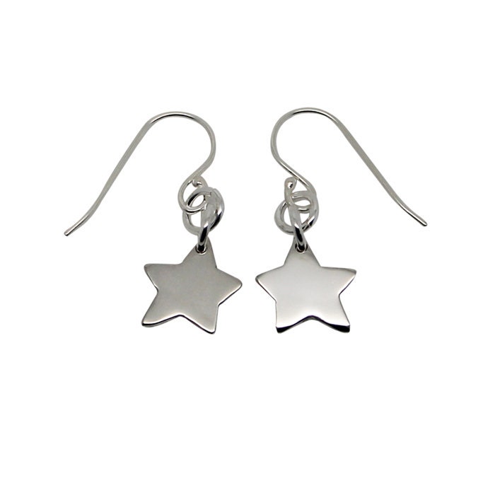 Little Star Sterling Silver Earrings - Etsy