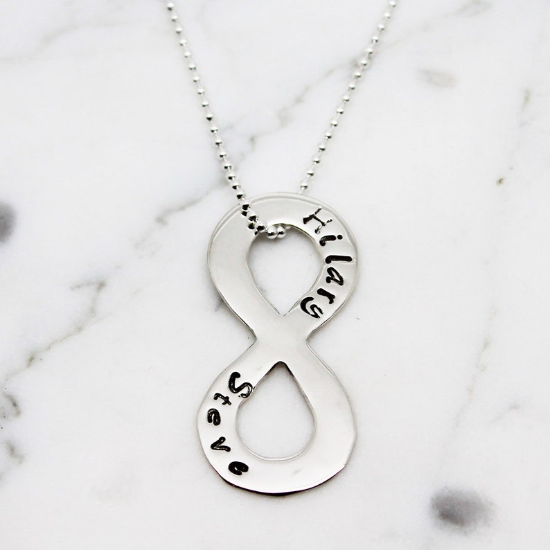 Personalised Infinity Symbol Necklace Mother's Day Gifts | Etsy