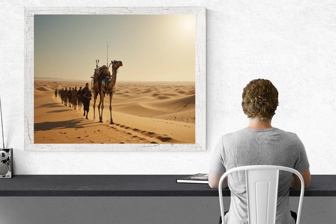 Mechanical Camel – Blueprint & Painting(8 Sets) | Digital Art Print ...