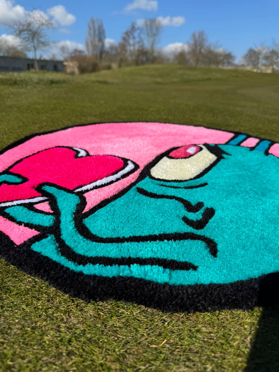 Plankton Spongebob Rug, Handmade Rug, Tufted Rug, Custom Rug, Home ...