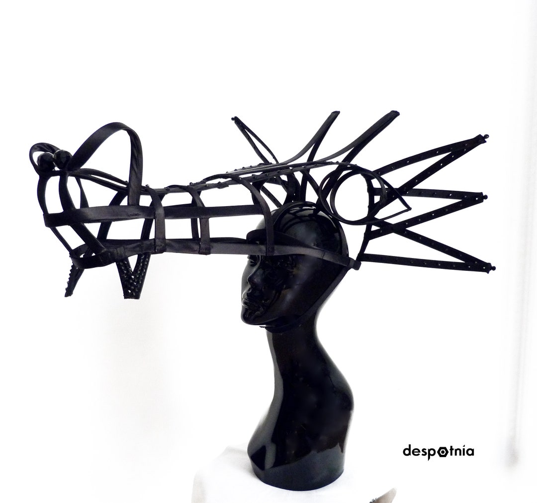 Black Dragon Headpiece / Dragon Headpiece/ Halloween Headpiece ...
