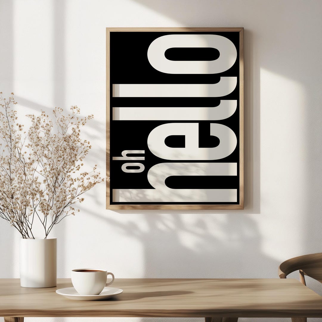 Oh Hello Poster. Hi Posters. Welcome Poster. Entrance Posters. Hello ...