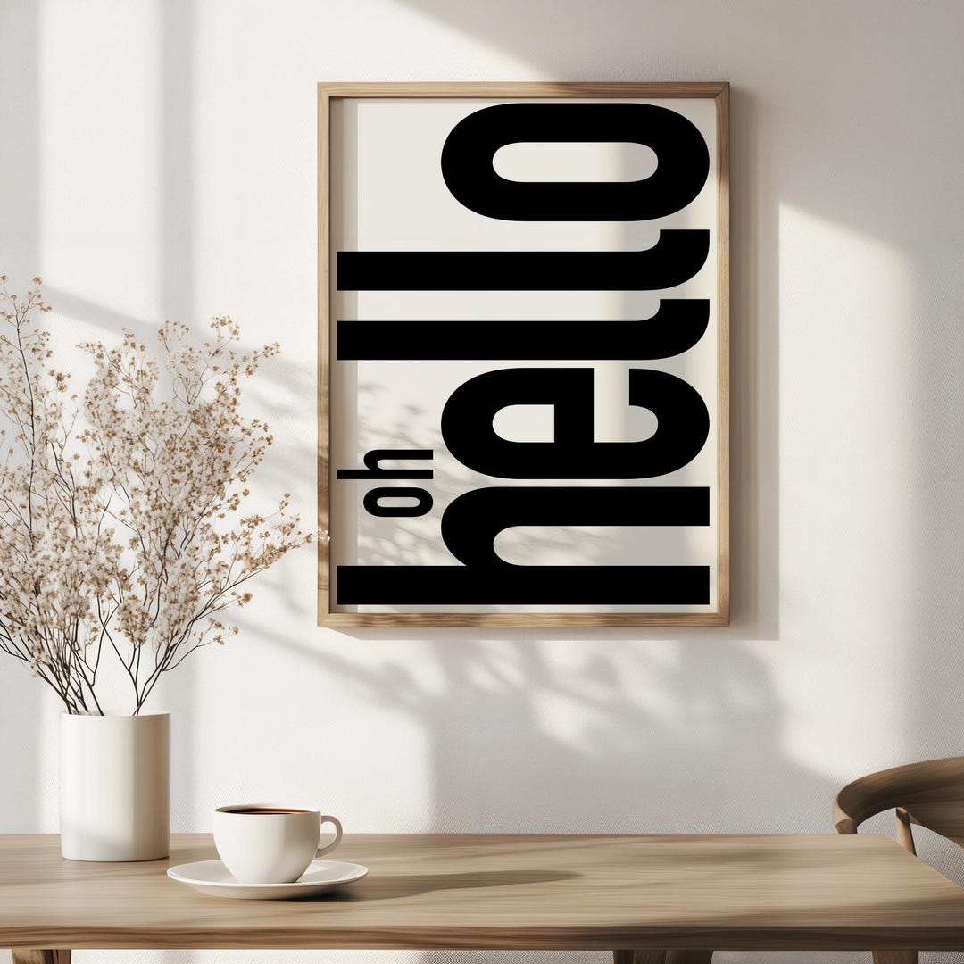 Oh Hello Poster. Hi Posters. Welcome Poster. Entrance Posters. Hello ...