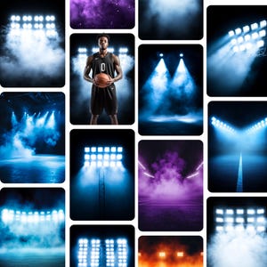 50 Stadium Lights Backgrounds: Sports Photography Backdrops (digital ...