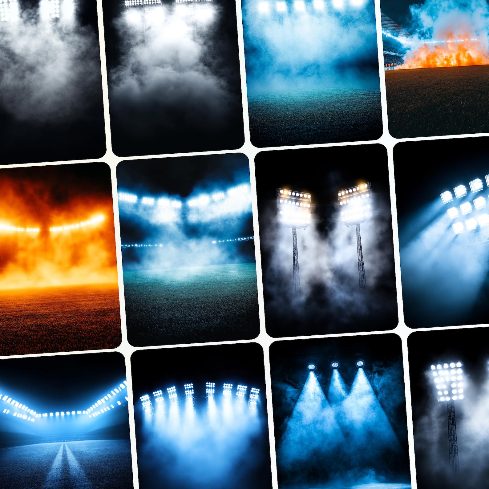 50 Stadium Lights Backgrounds: Sports Photography Backdrops (digital ...