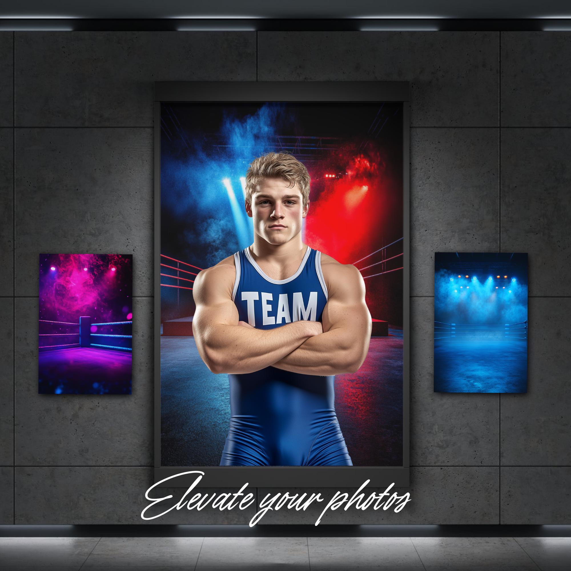 Wrestling Digital Backdrop - Photography | DYNAMIC ICE WRESTLING ...