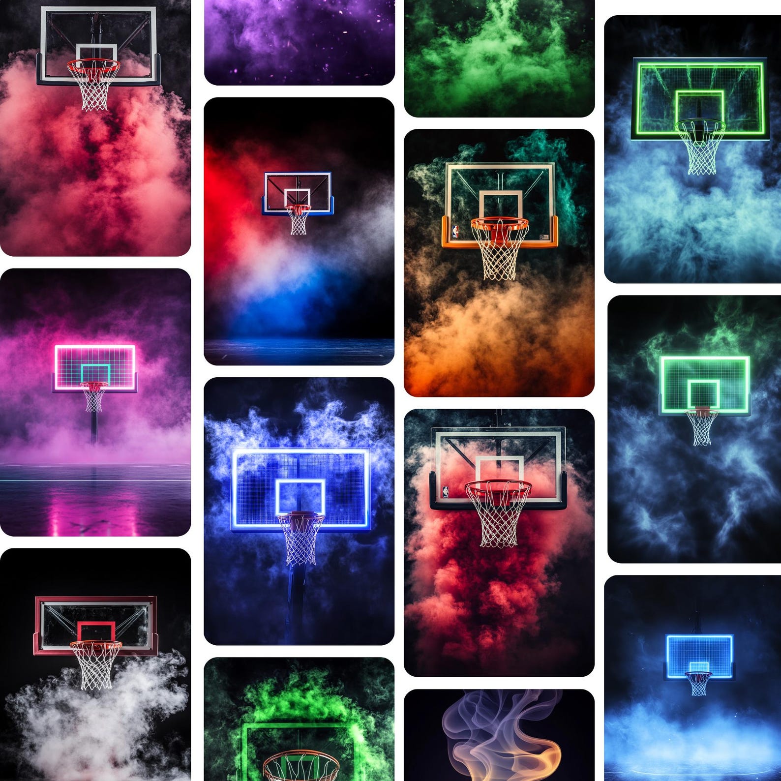 50 Basketball Digital Backdrops for Sports Photography, Basketball ...
