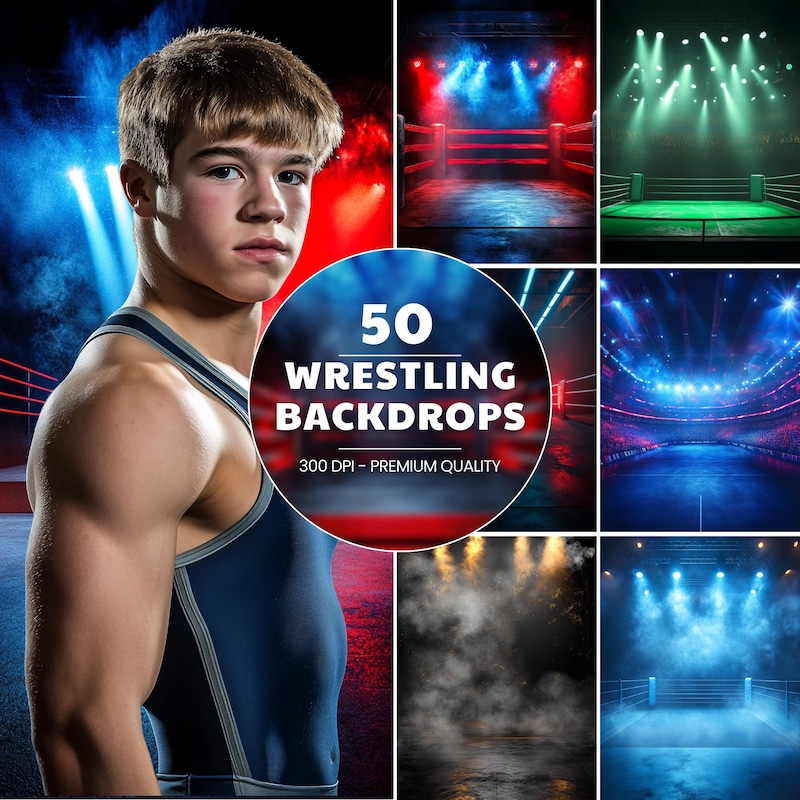 Wrestling Background - Etsy