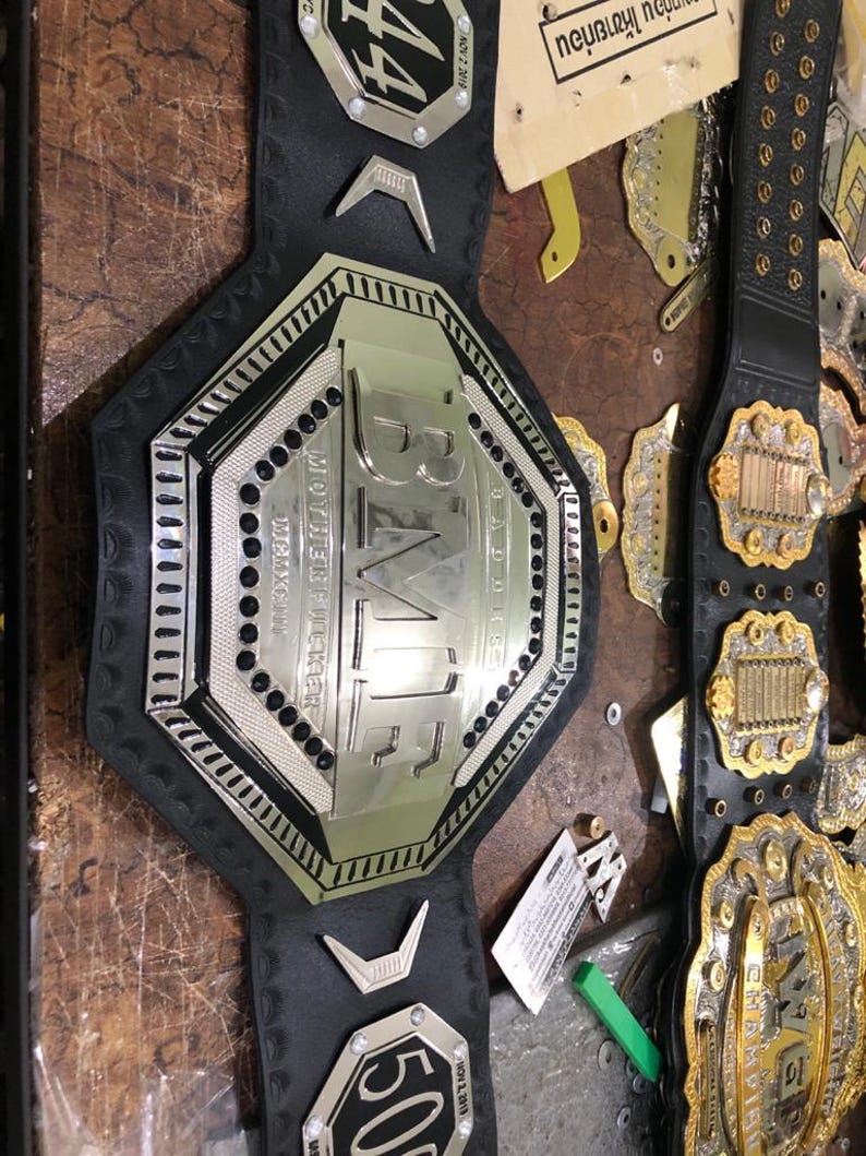 BMF World Heavyweight Championship Replica Belt: Brass & Leather - Etsy