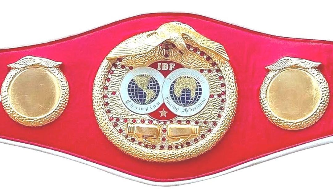 IBF Boxing Championship Replica Belt Adult Size World Boxing Council 3D ...
