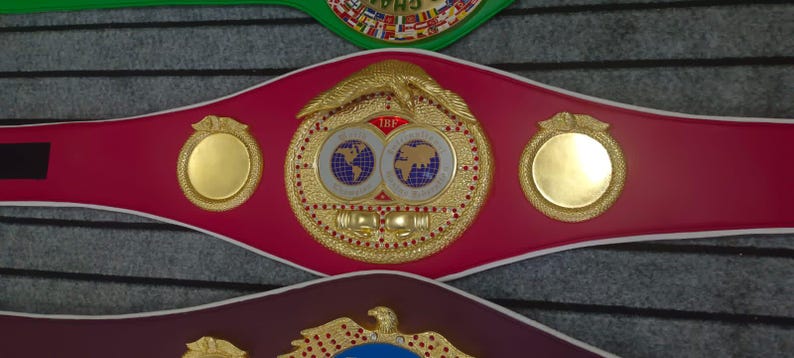 IBF Boxing Championship Replica Title Belt Adult Size World Boxing ...