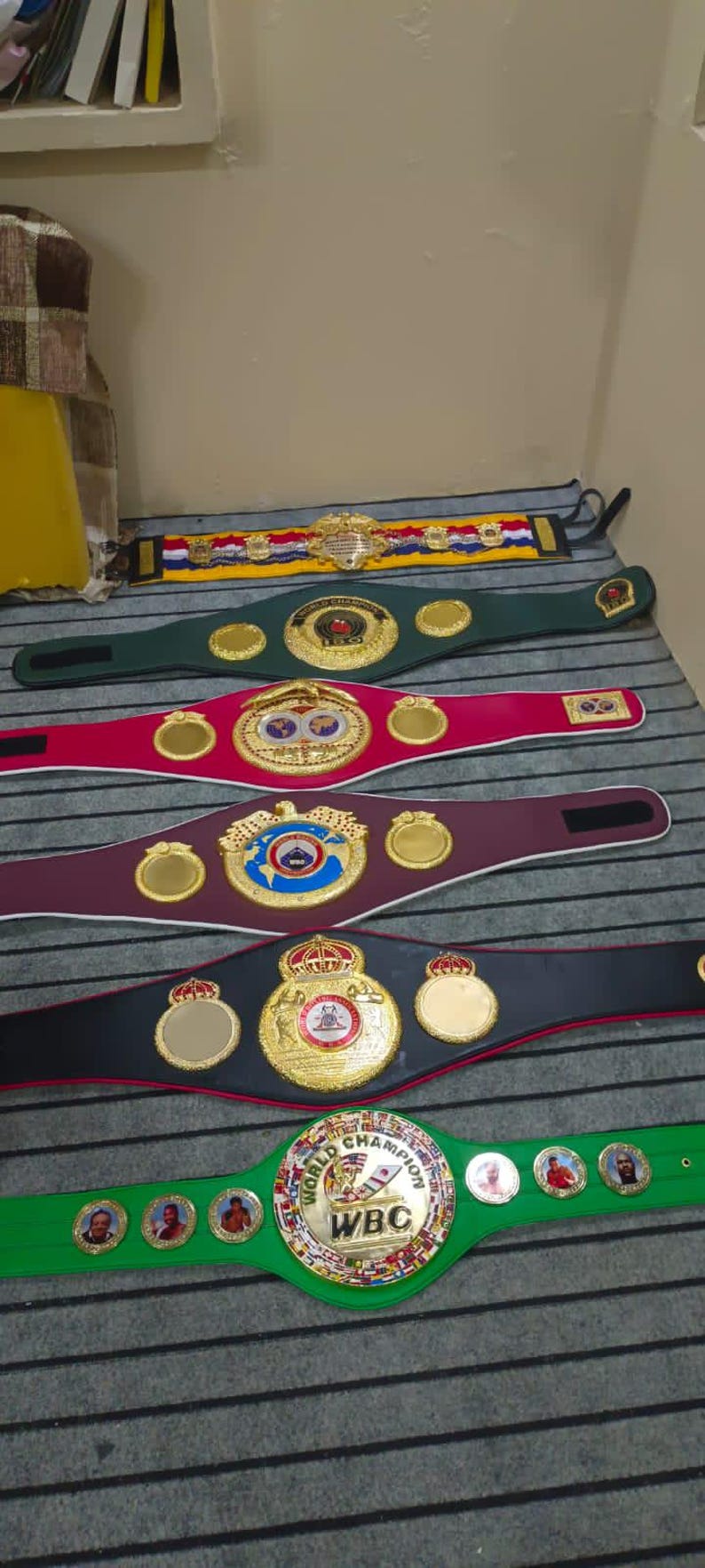 Réplica del cinturón de campeón de boxeo de la FIB, tamaño adulto ...