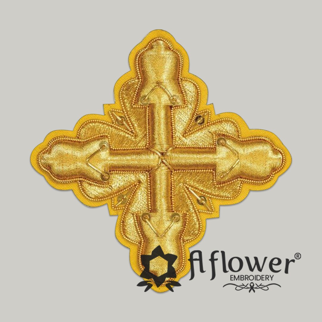 Hand Embroidered Liturgical Cross - Etsy